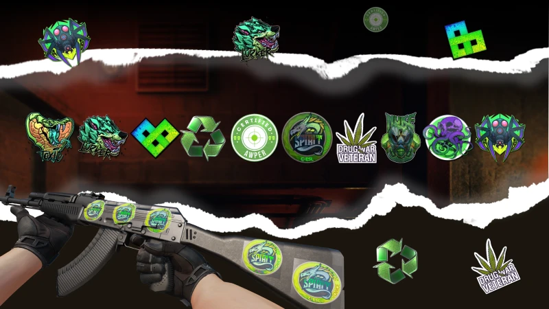 Top 10 CS:GO Green Stickers That Will Make Your Loadout Pop